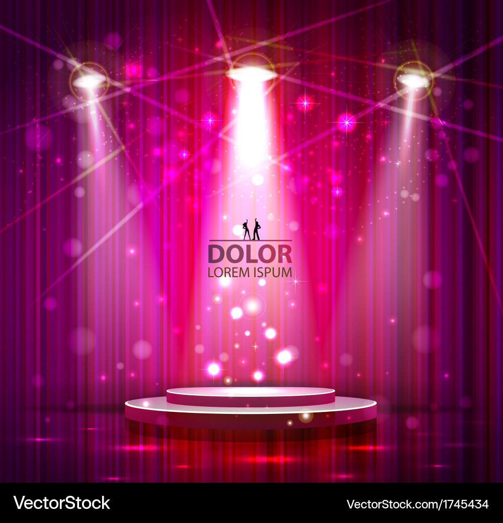 Beauty Pageant Stage Background || Background WITH LIGHTS And Flare 1
