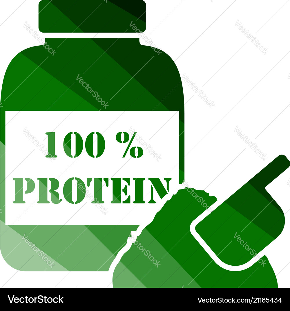 Protein conteiner icon Royalty Free Vector Image
