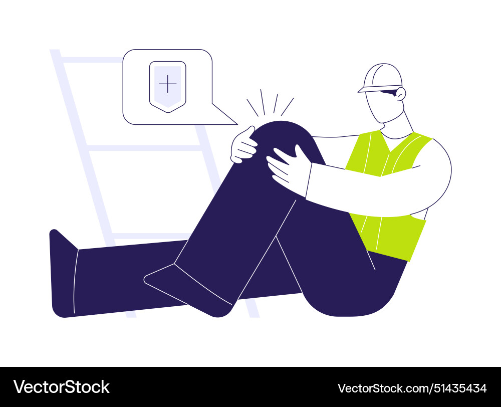 Workplace injury abstract concept Royalty Free Vector Image