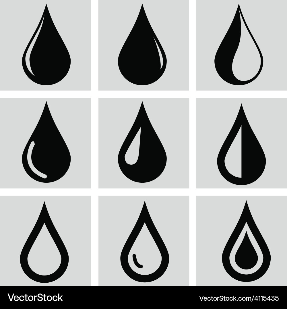 Isolated Water Drop Royalty Free Vector Image - VectorStock