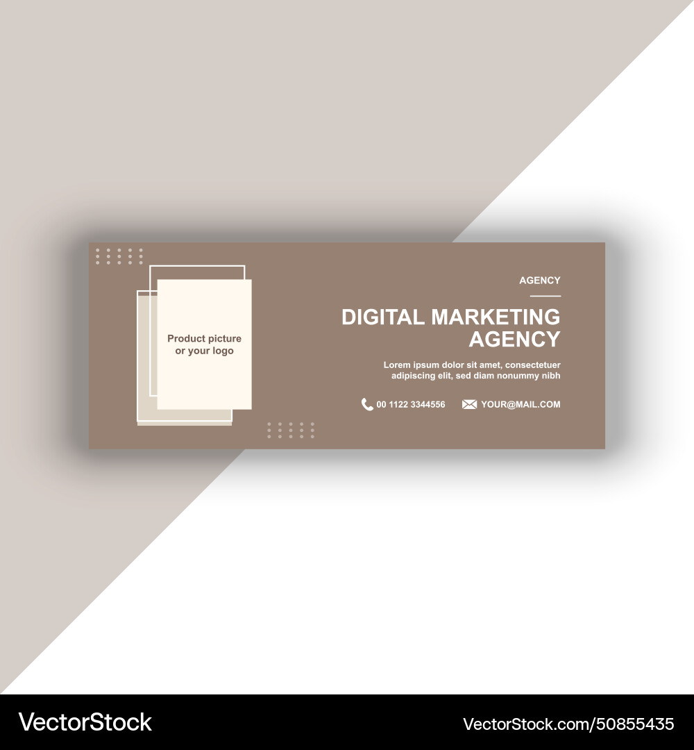 Marketing banner template Royalty Free Vector Image