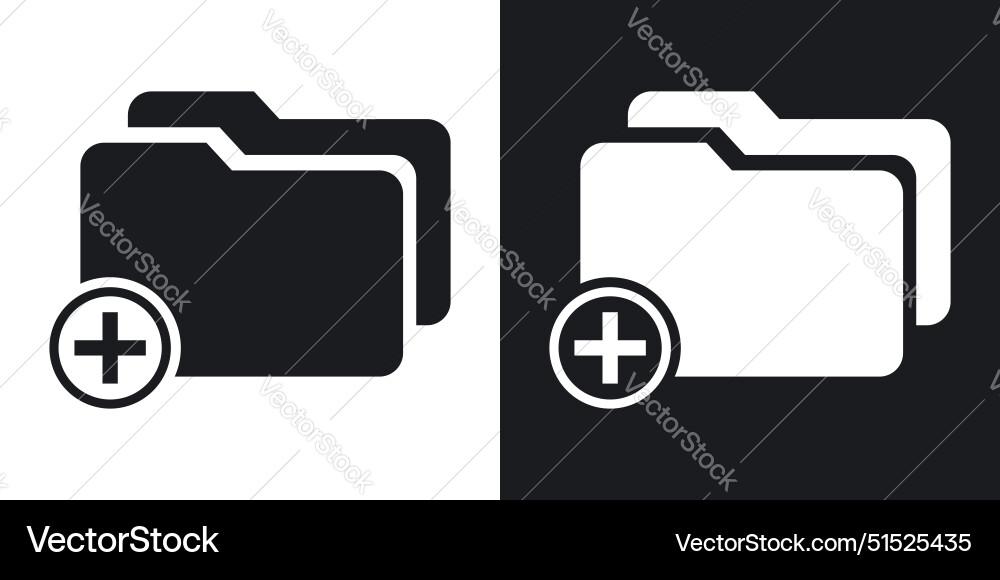 Ordnersymbol hinzufügen Lizenzfreies Vektorbild