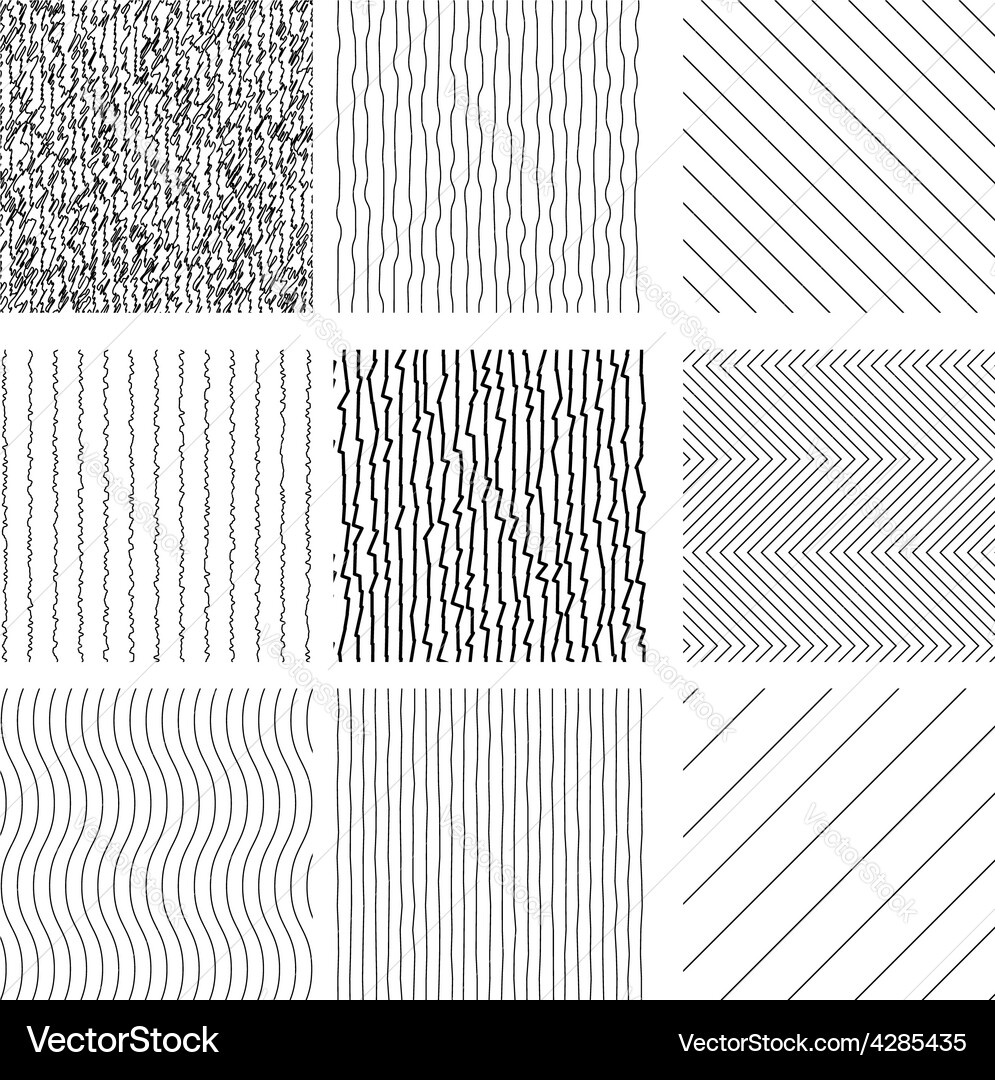 Set of hand drawn style textures Royalty Free Vector Image