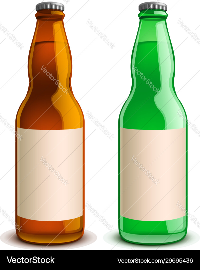 Beer bottles Royalty Free Vector Image - VectorStock