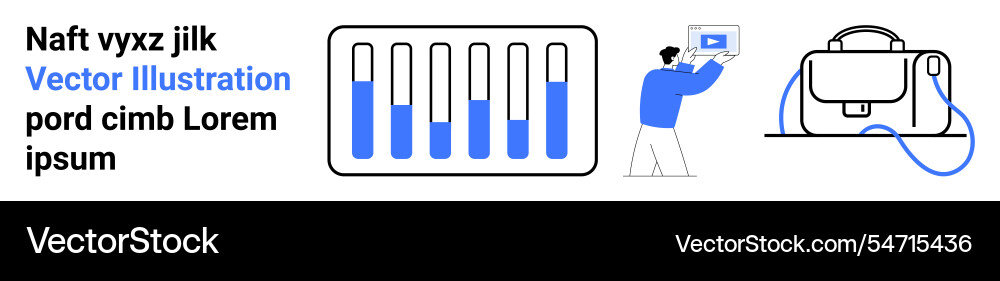 Educational data analysis online learning Vector Image