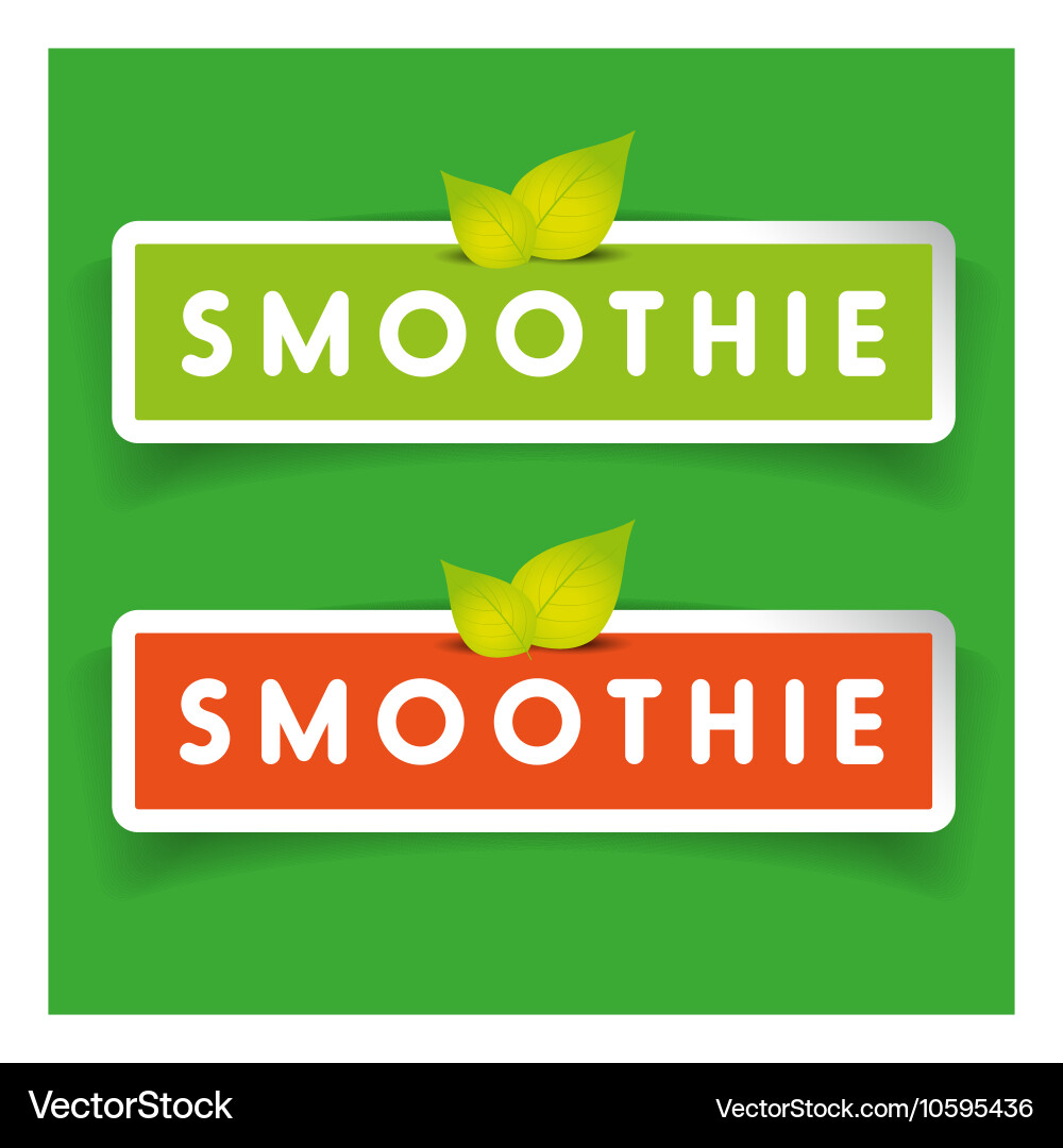 Fresh Smoothie Label Royalty Free Vector Image
