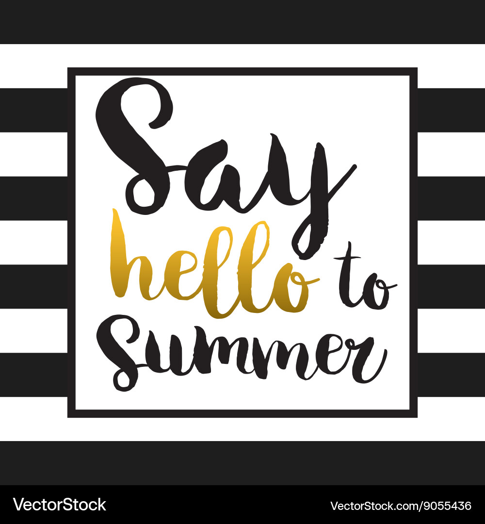 Hand drawn lettering poster Royalty Free Vector Image