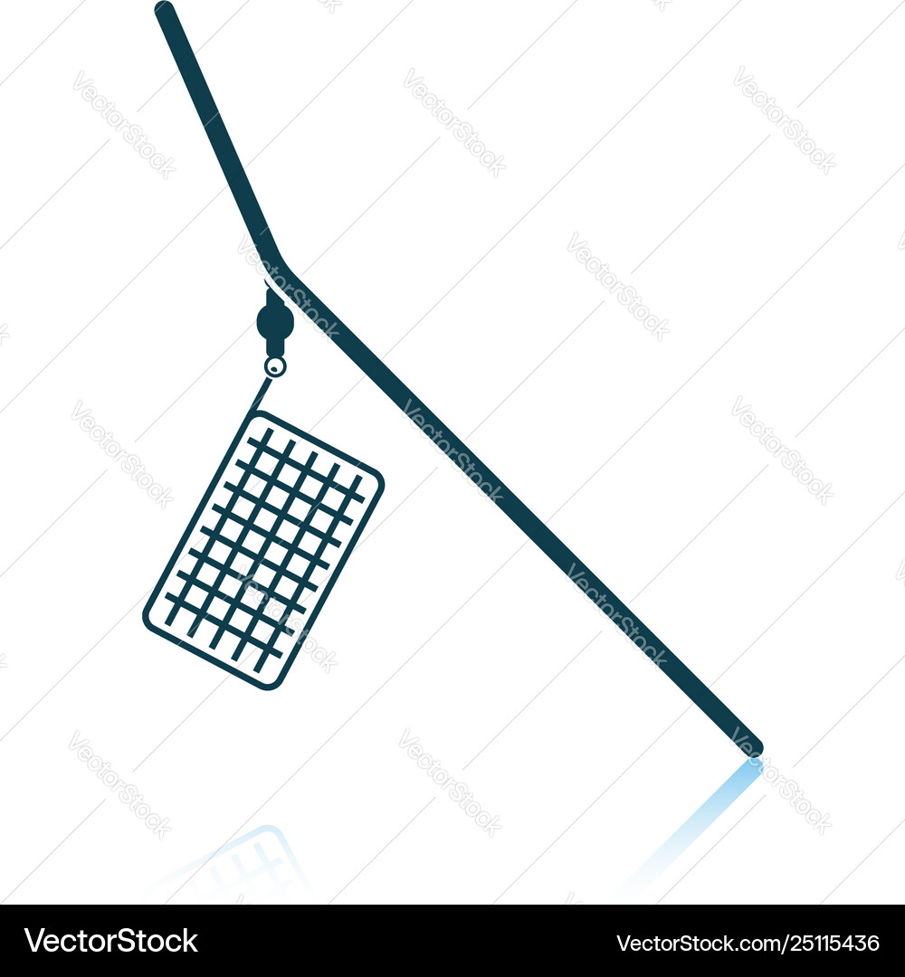 Icon fishing feeder net Royalty Free Vector Image