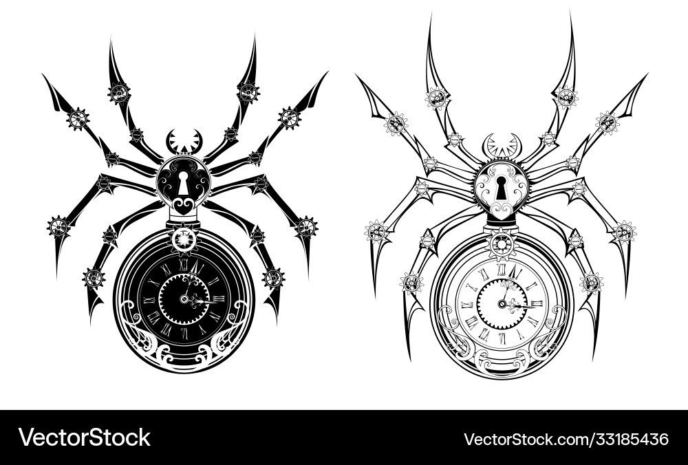 Mechanical Spider Automaton Royalty Free Vector Image