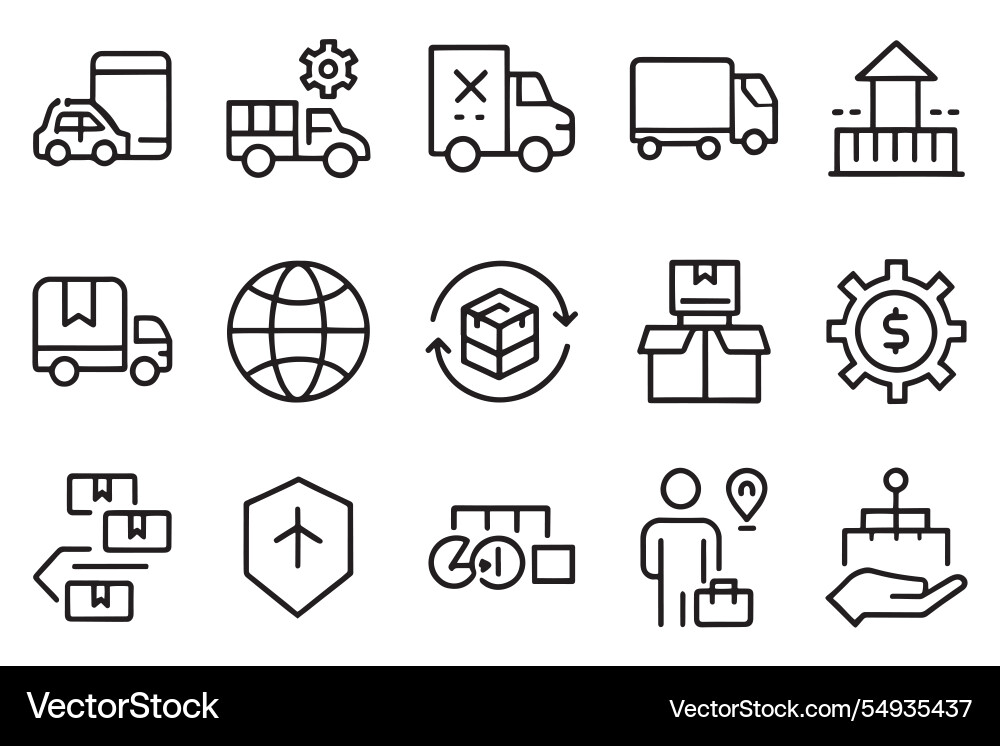 Delivery and logistics supply chain value Vector Image