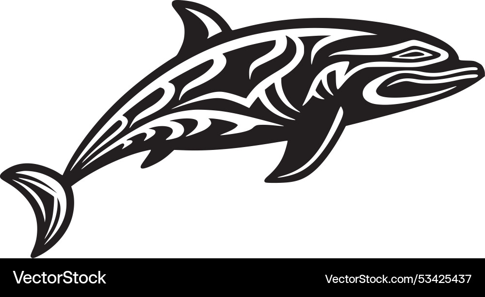 Orca - minimalist and simple silhouette Royalty Free Vector