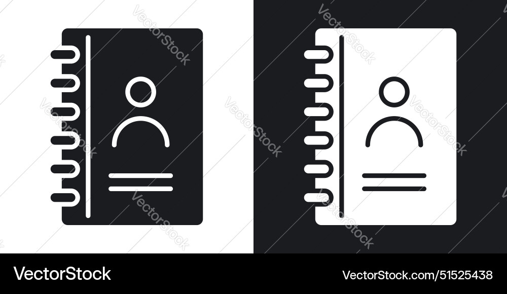 Address book icon Royalty Free Vector Image - VectorStock