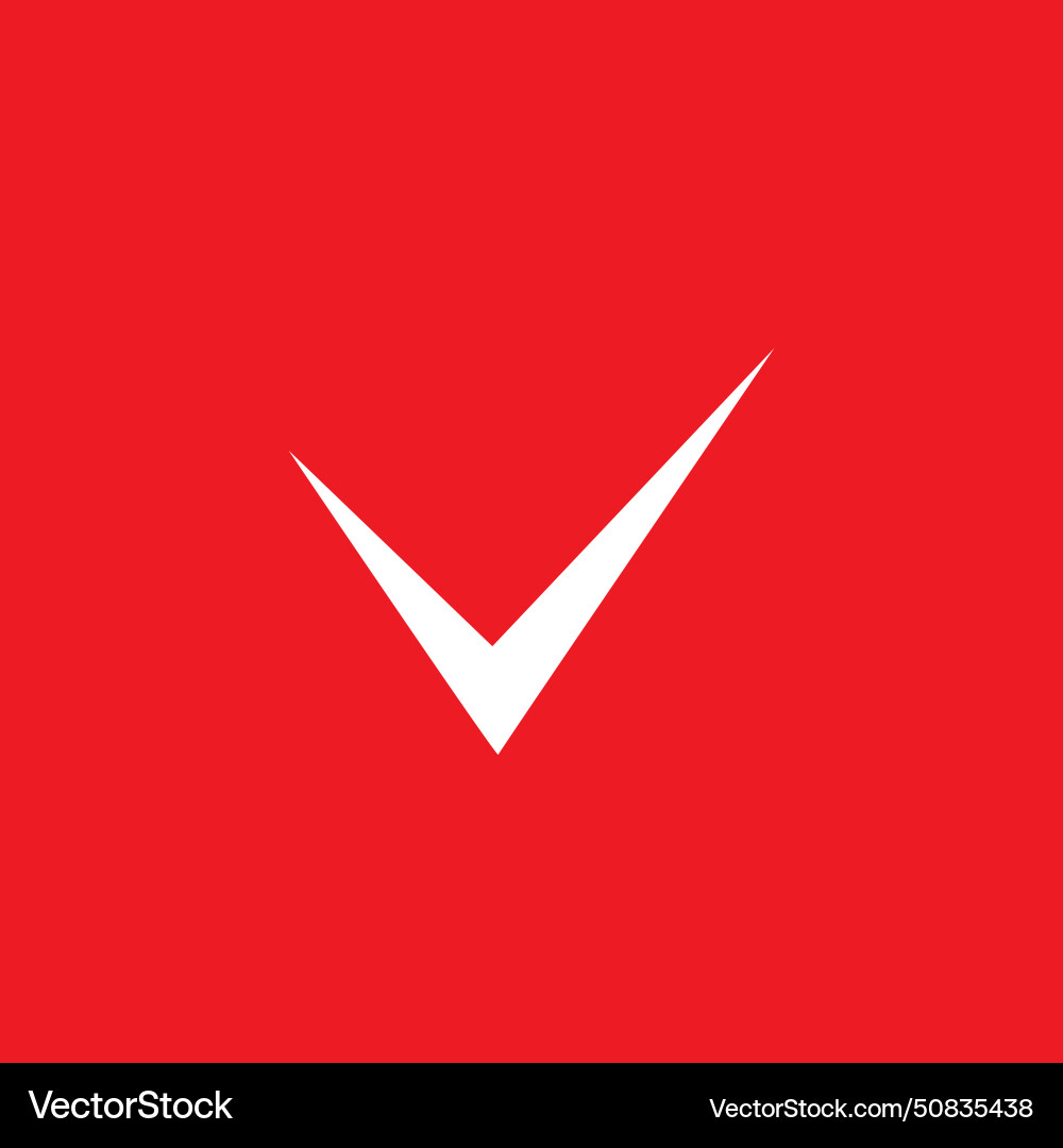 Check v mark logo Royalty Free Vector Image - VectorStock