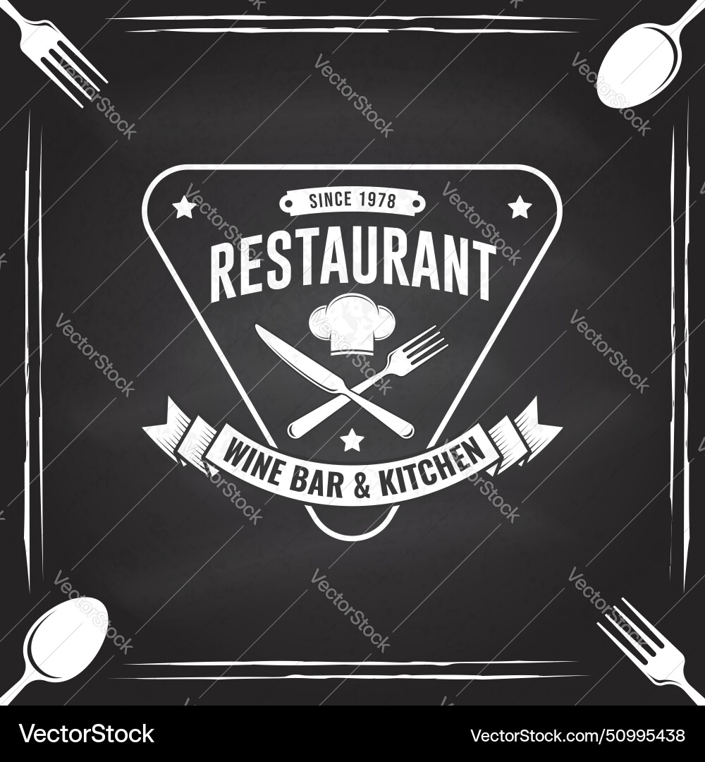 Restaurant shop menu on the chalkboard Royalty Free Vector