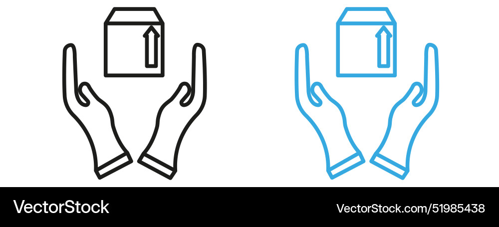 Secure delivery icon highlighting reliable Vector Image