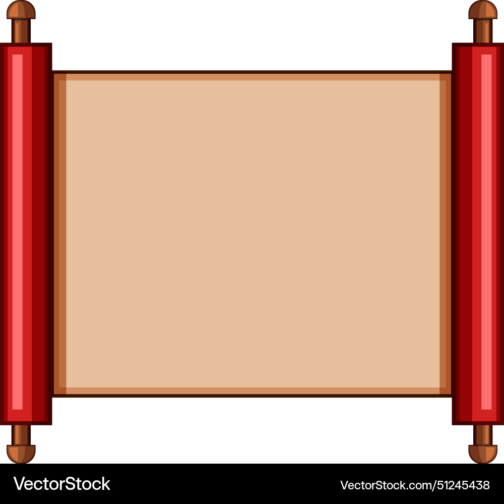 Template chinese scroll cartoon Royalty Free Vector Image