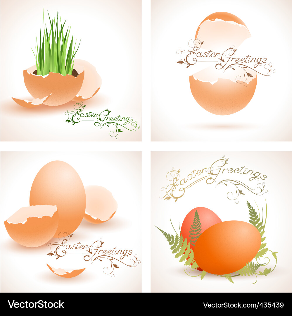 Easter Egg Collection Royalty Free Vector Image