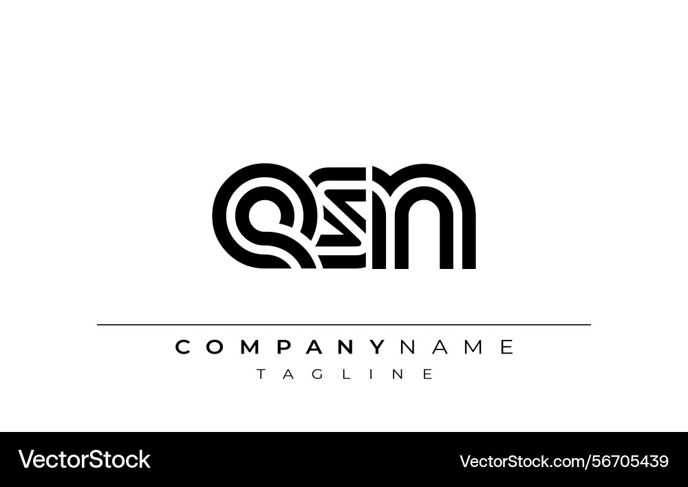 Esn creative unique modern letter logo design Vector Image