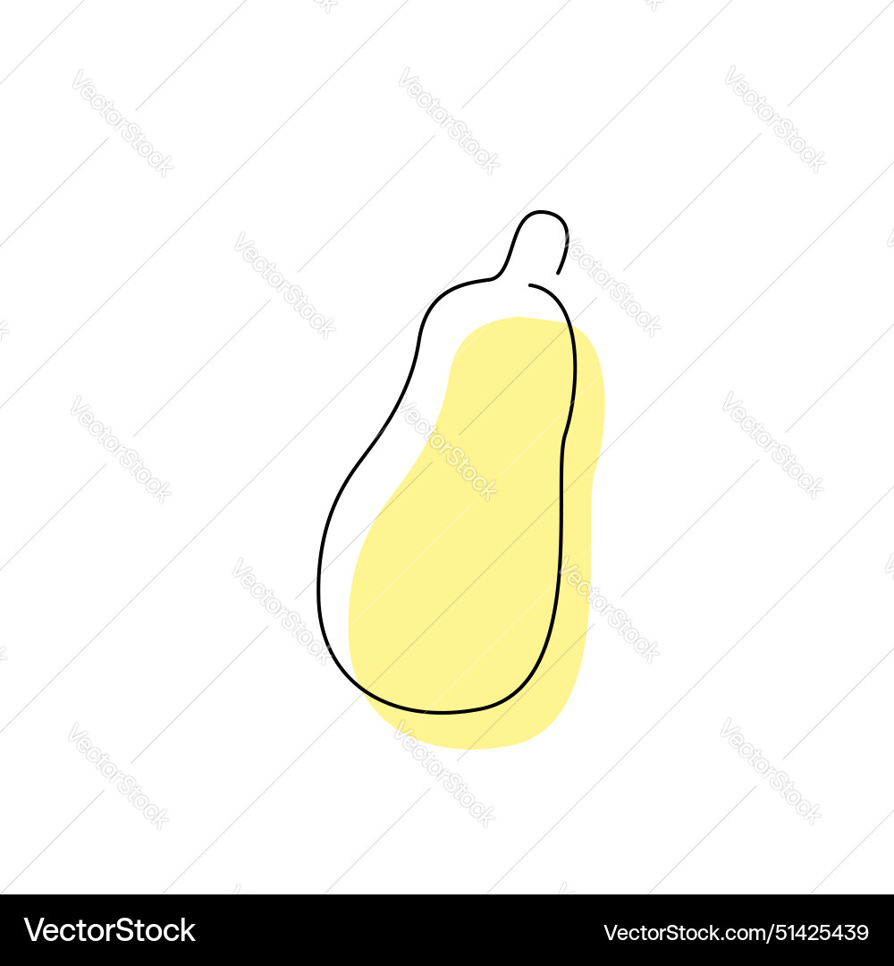 Gourd simple modern logo minimalist design Vector Image