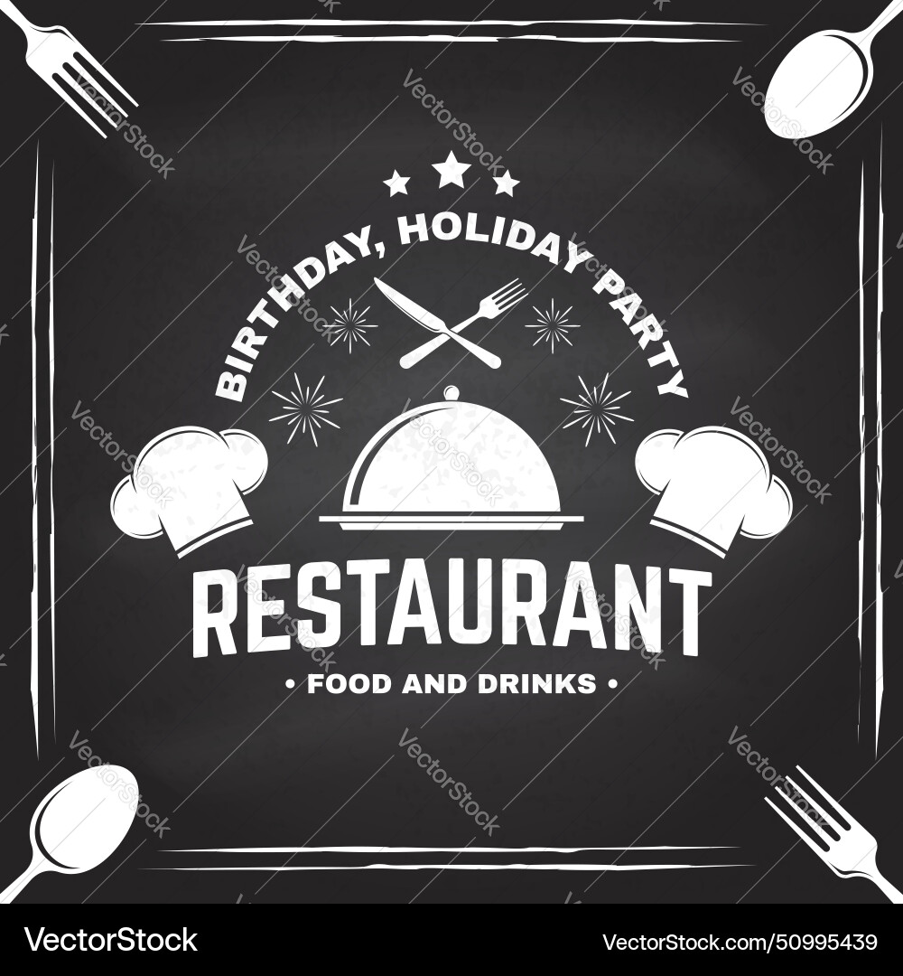 Restaurant shop menu on the chalkboard Royalty Free Vector