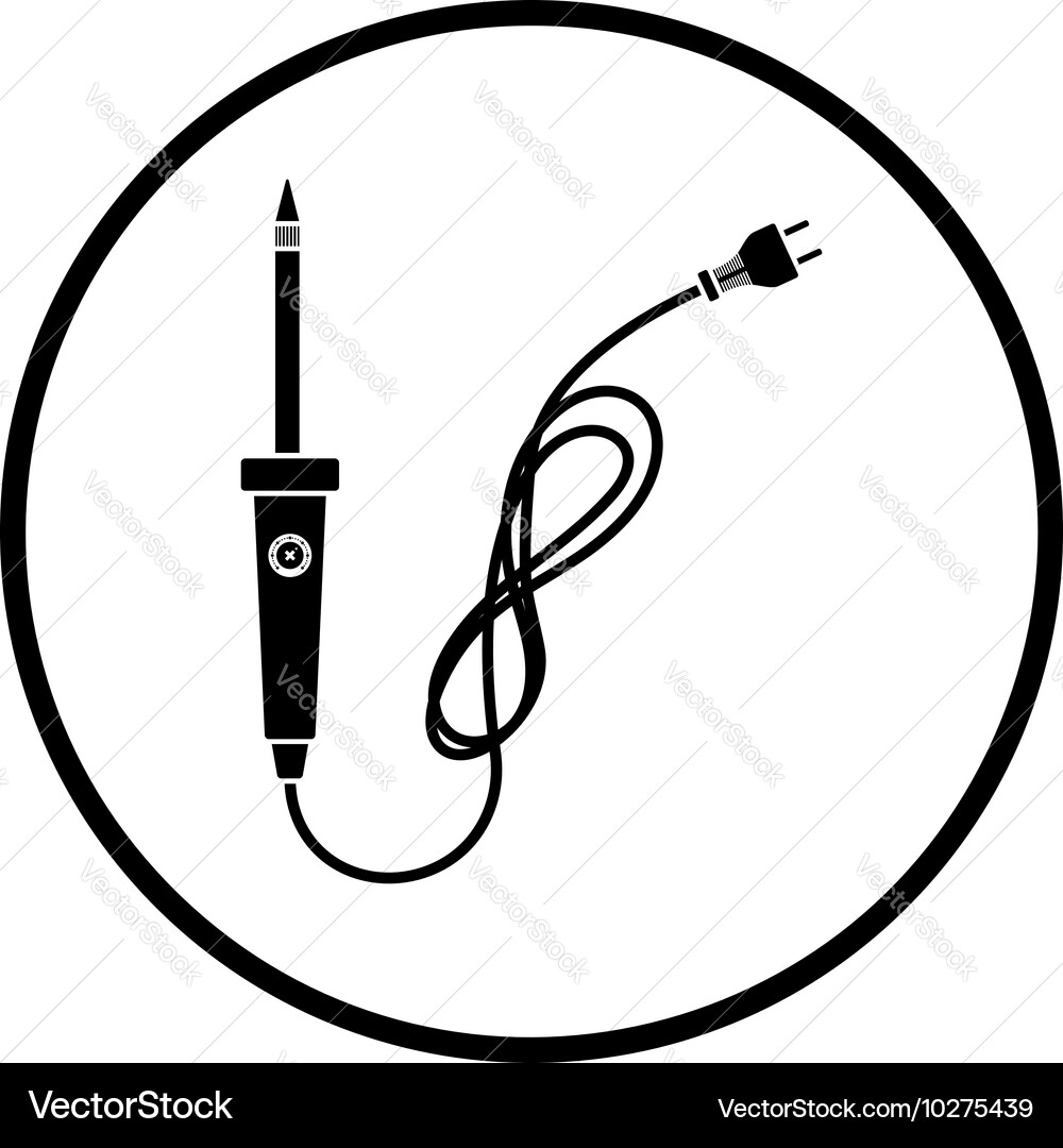 Soldering iron icon Royalty Free Vector Image - VectorStock