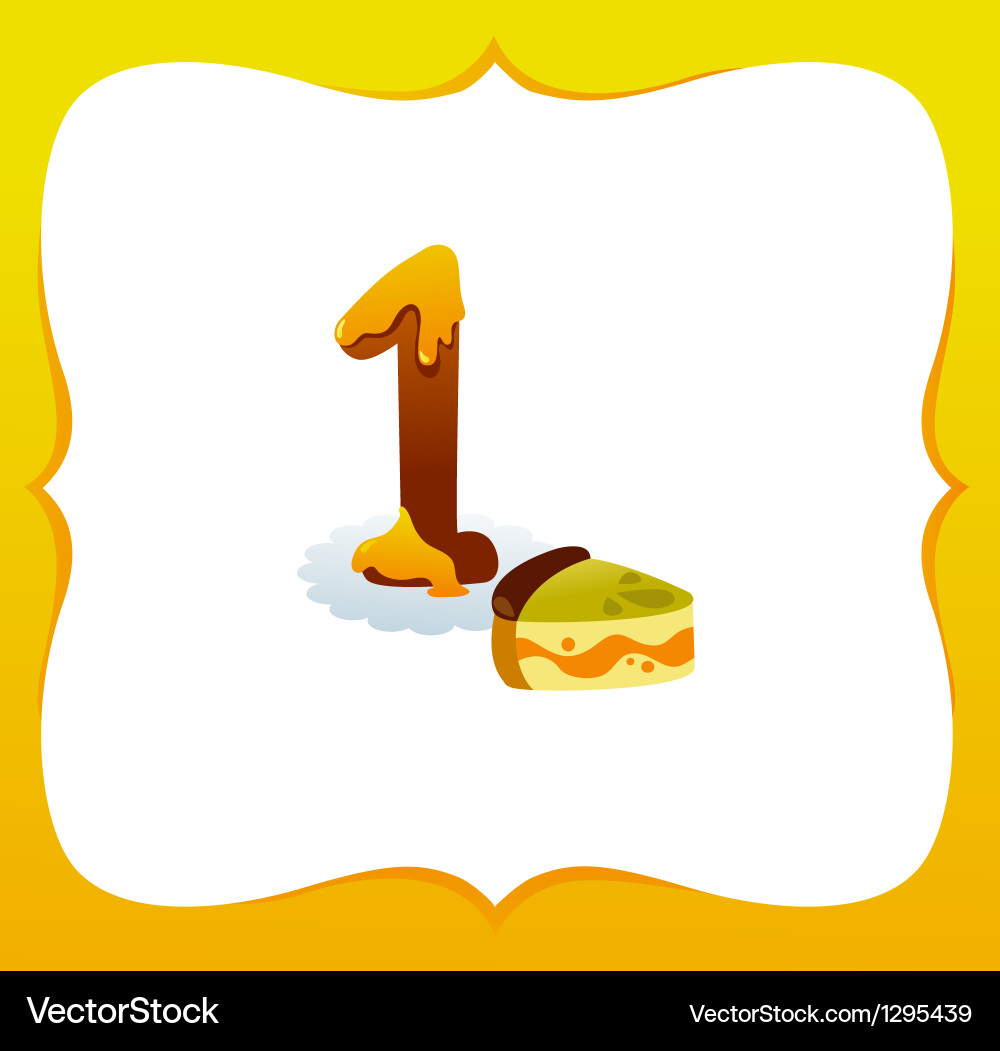 Sweet Numbers for Kids - Counting Fun! Royalty Free Vector