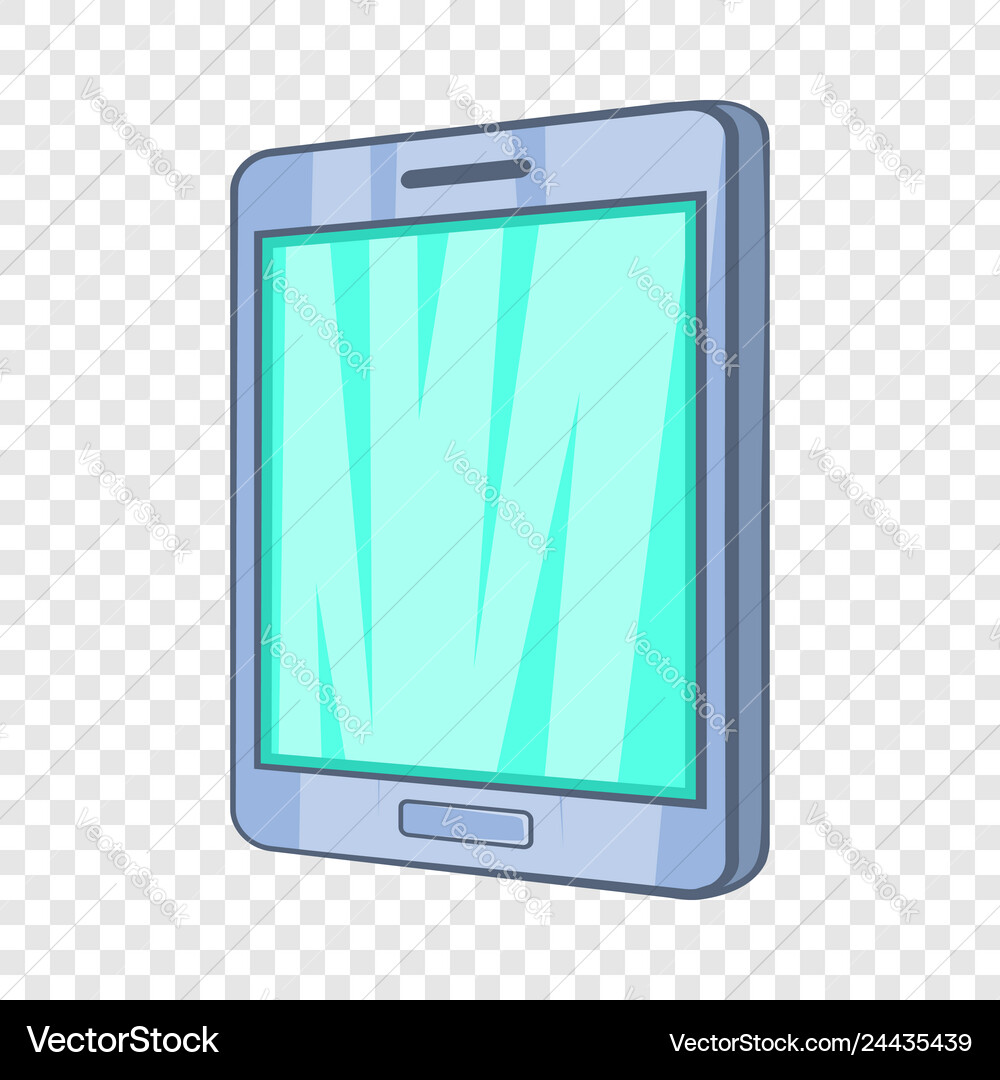 Tablet icon cartoon style Royalty Free Vector Image