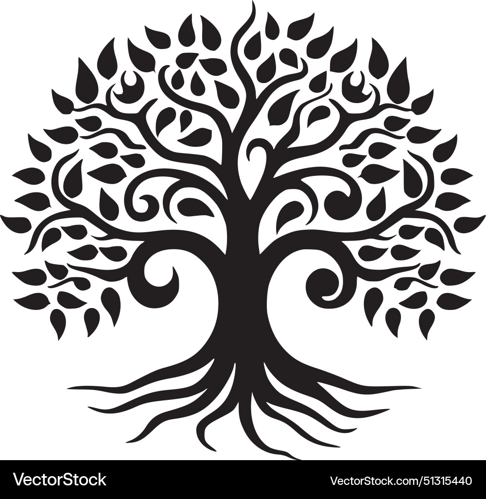 Tree of life - high quality logo ideal Royalty Free Vector