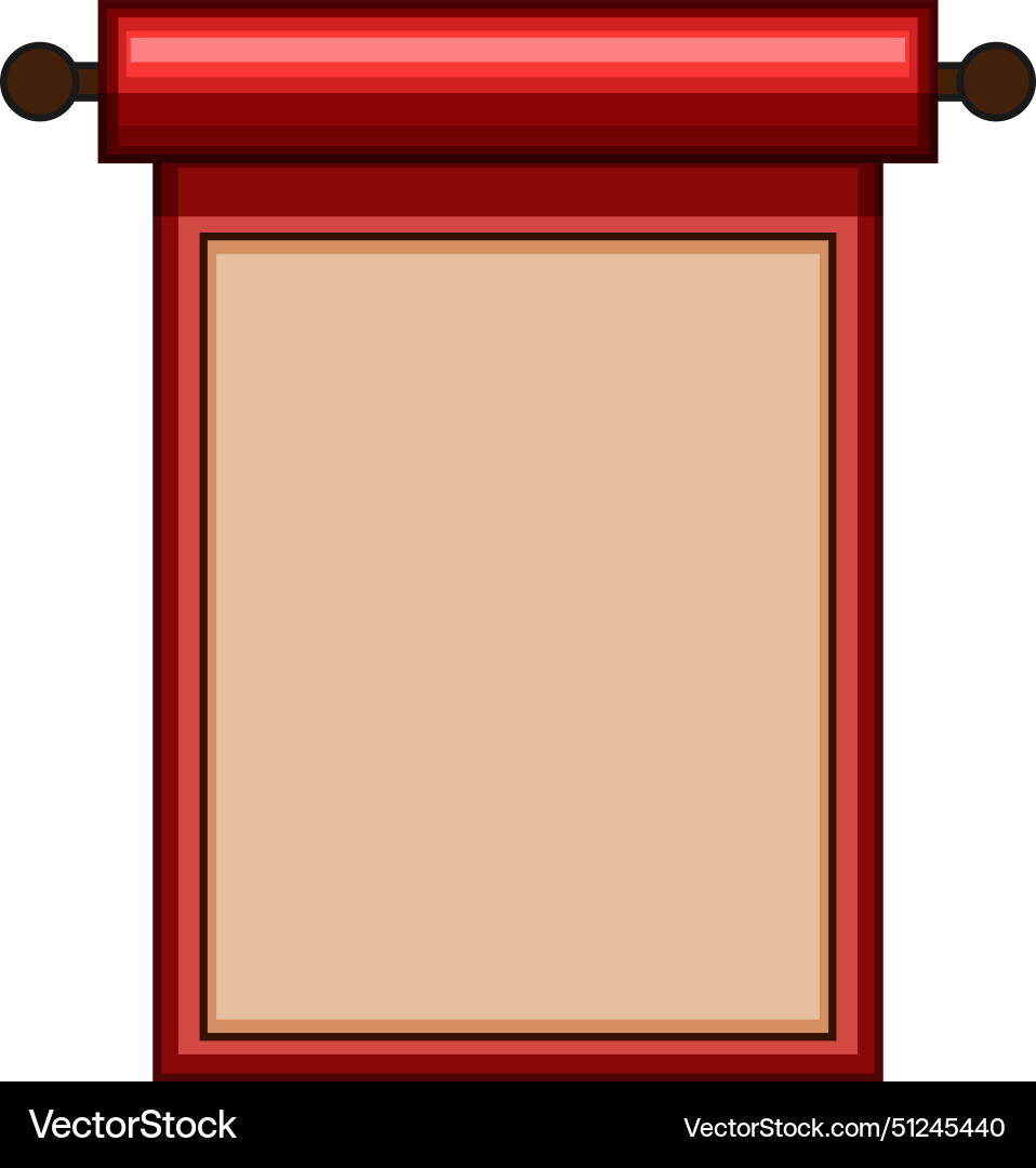 Year chinese scroll cartoon Royalty Free Vector Image