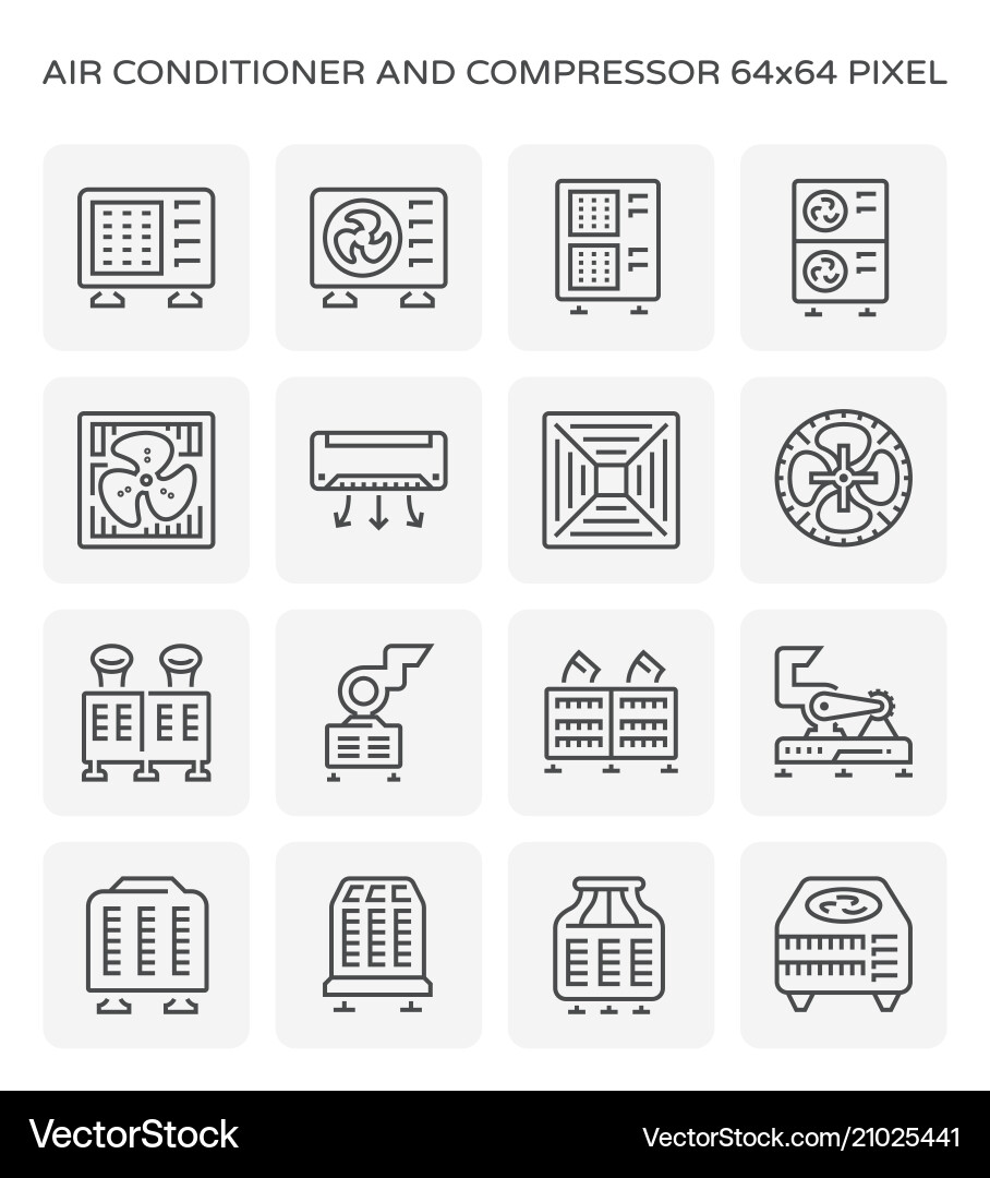 Air conditioner icon Royalty Free Vector Image