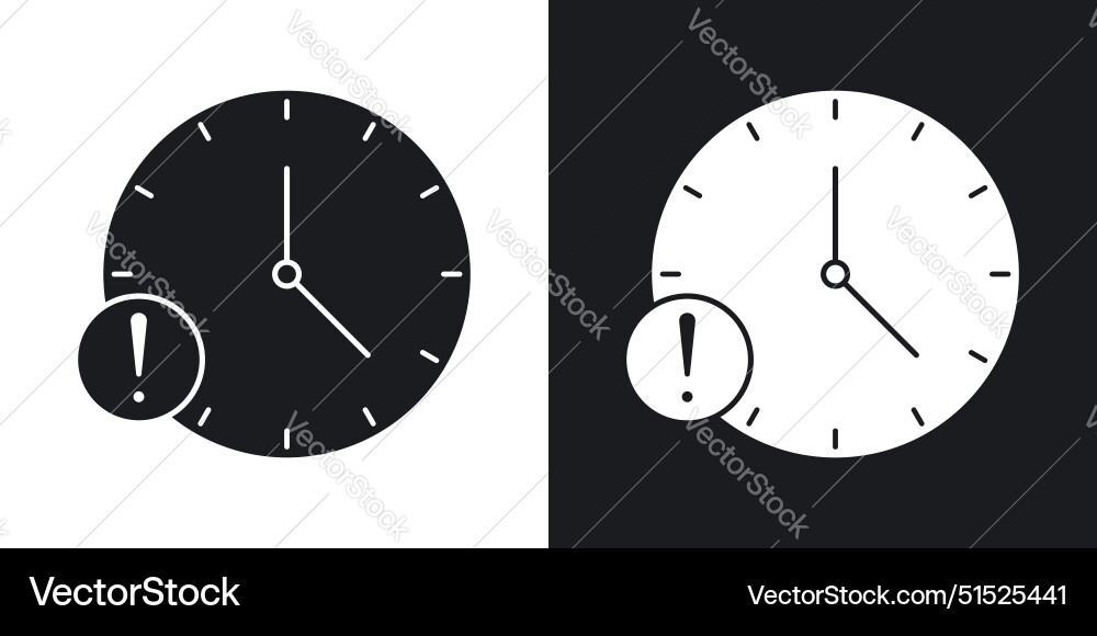 Alarm exclamation icon Royalty Free Vector Image