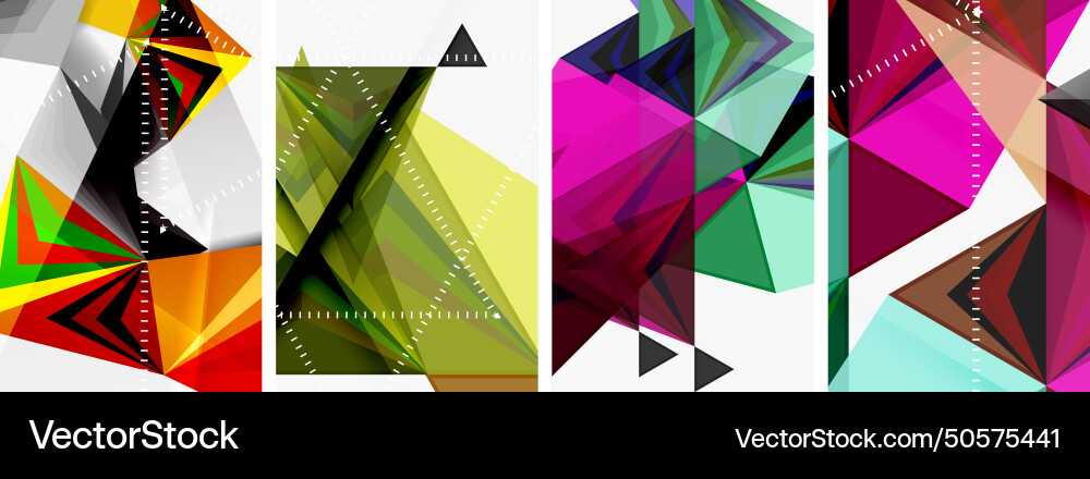 Minimalist triangular geometric clean concept Vector Image