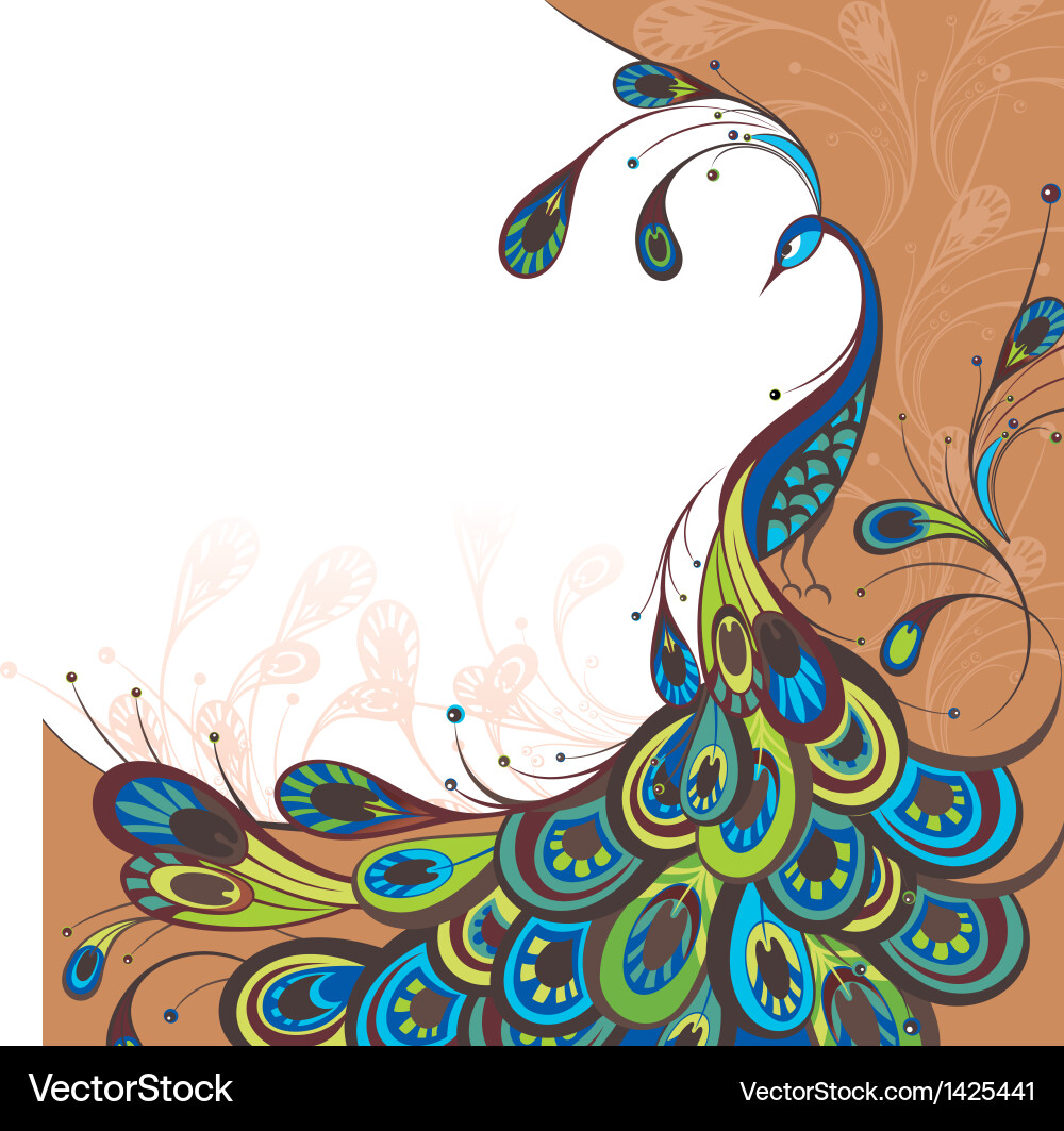 Peacock Royalty Free Vector Image - VectorStock