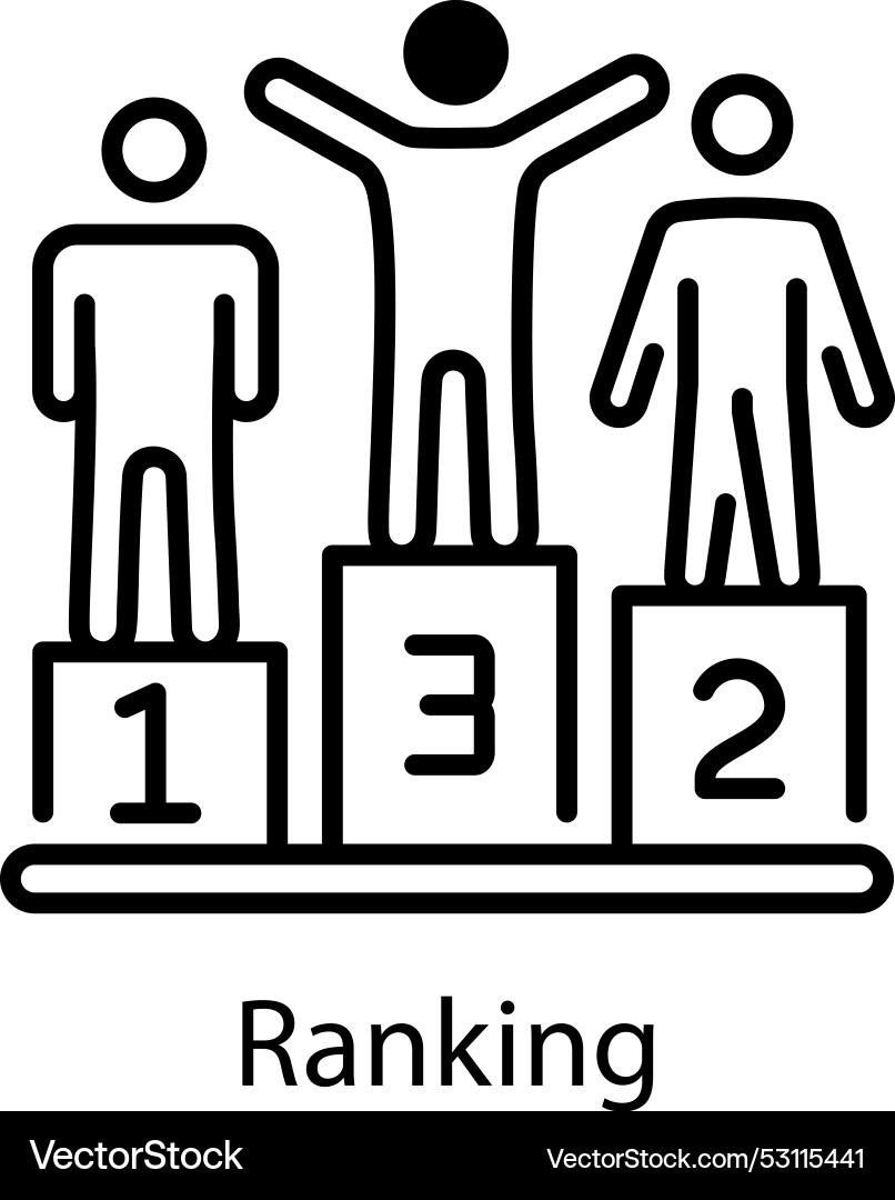 Ranking Royalty Free Vector Image - VectorStock