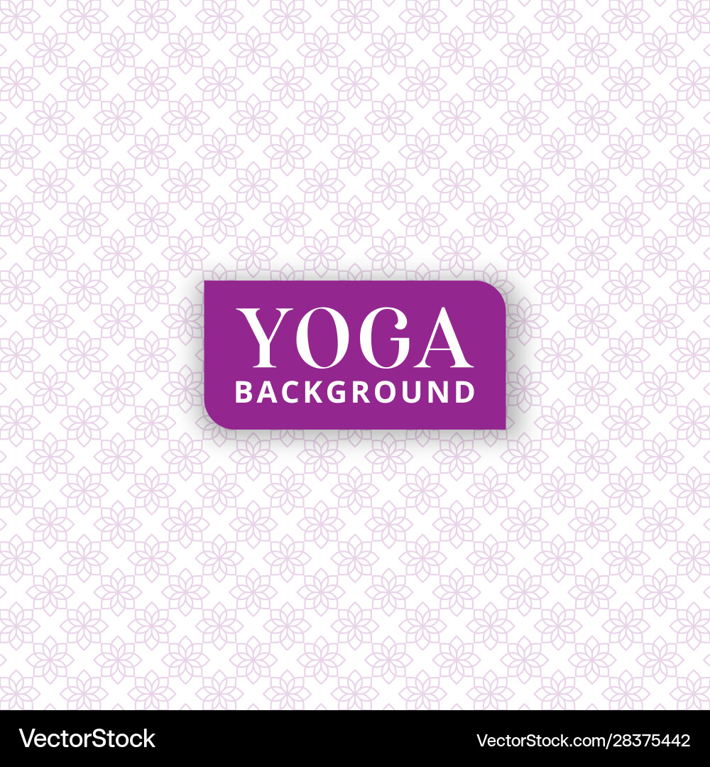 Elegant Floral Meditation Backdrop Royalty Free Vector Image