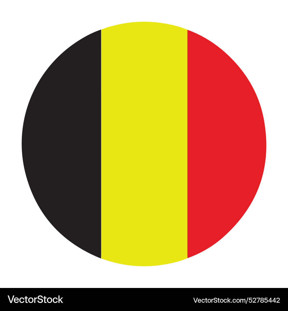 Icon belgium flag symbol design Royalty Free Vector Image