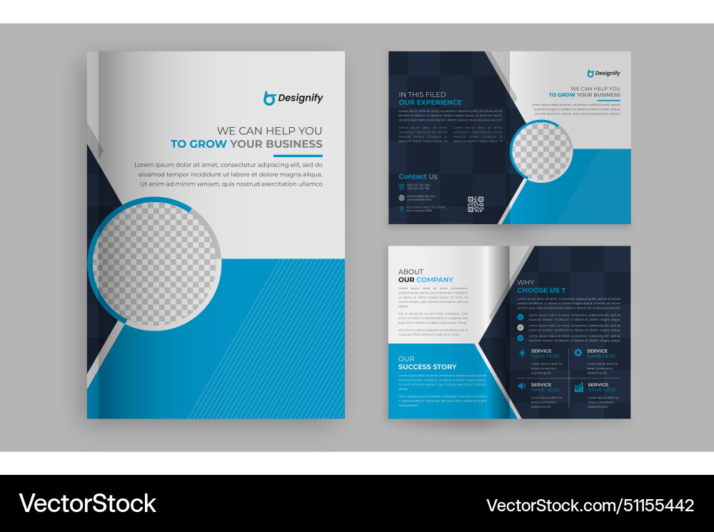 Magazine booklet leaflet flyer corporate creative Vector Image