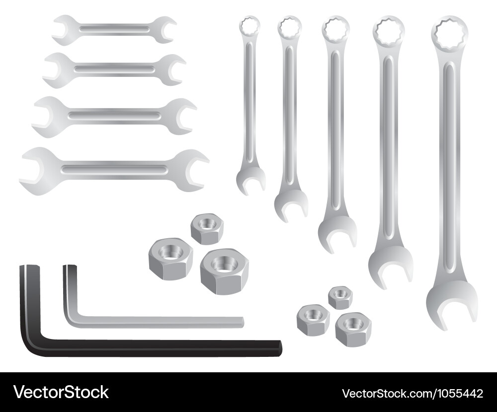 Spanner tools Royalty Free Vector Image - VectorStock