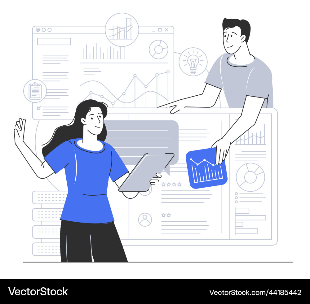 Teamwork business collection Royalty Free Vector Image