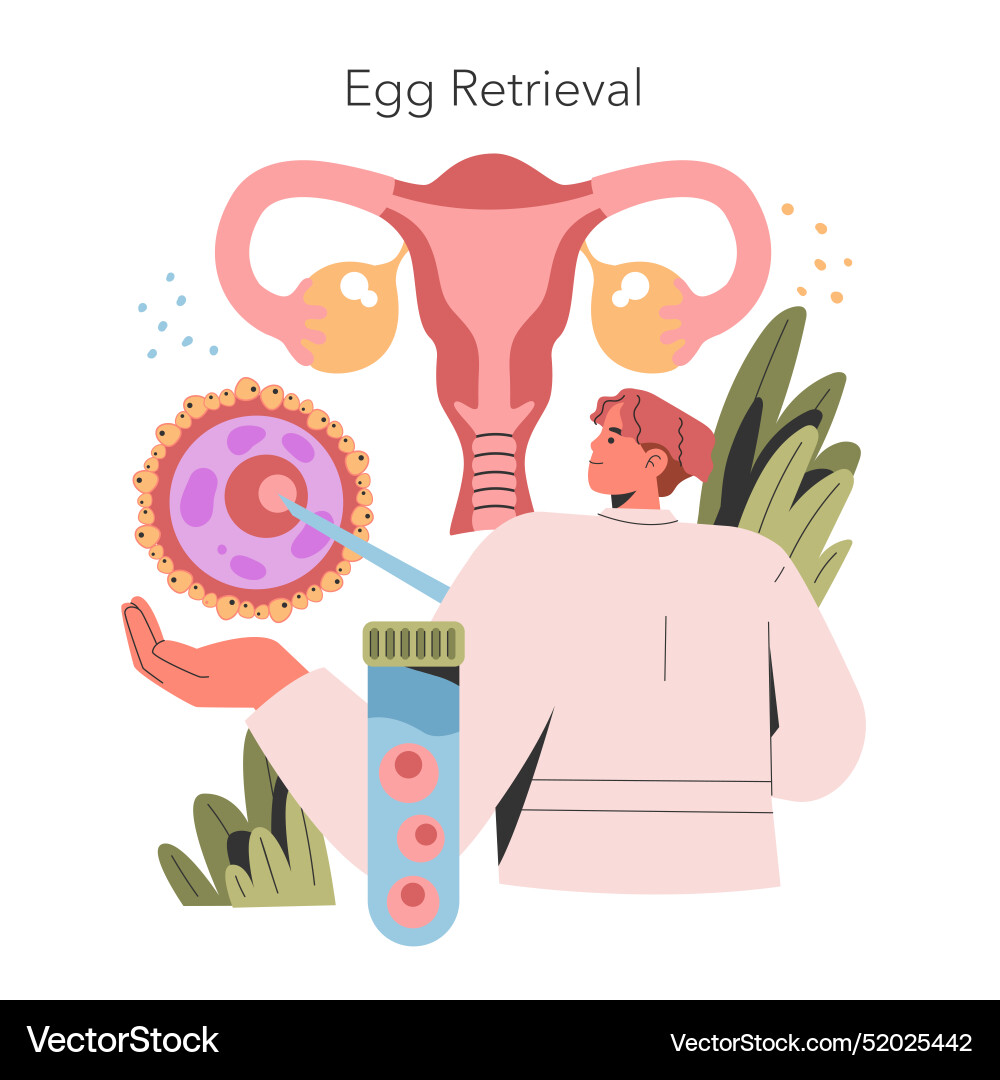 Test tube babies flat Royalty Free Vector Image