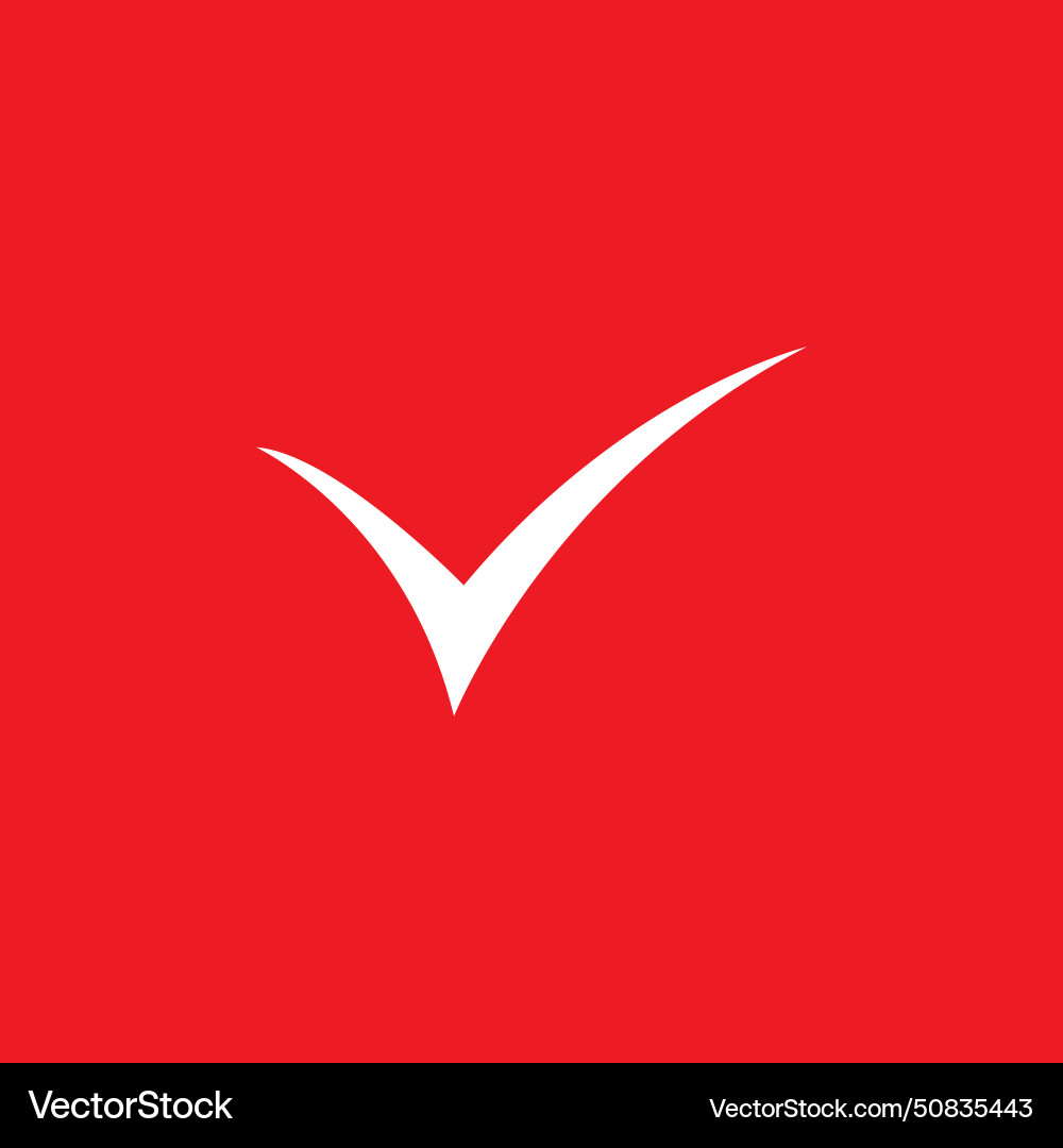 Check v mark logo Royalty Free Vector Image - VectorStock