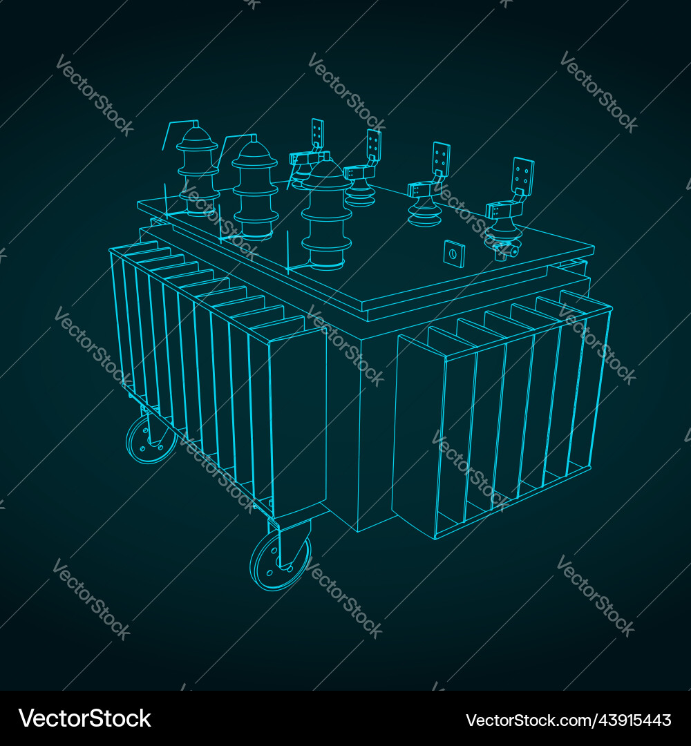 Power transformer Royalty Free Vector Image - VectorStock