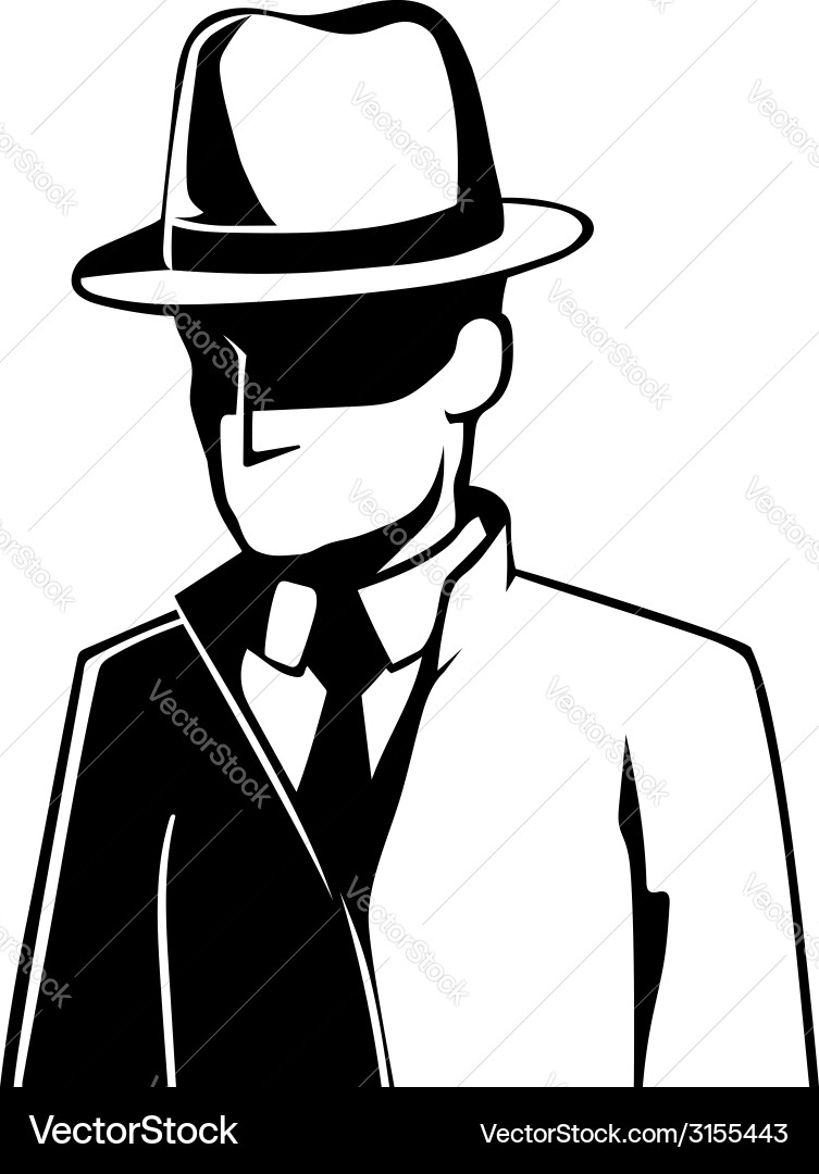 Secret Agent Spy Royalty Free Vector Image - VectorStock