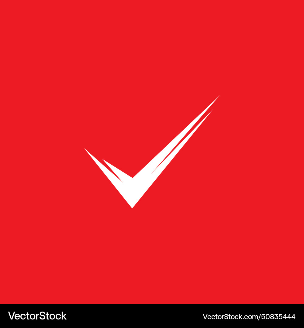 Check v mark logo Royalty Free Vector Image - VectorStock