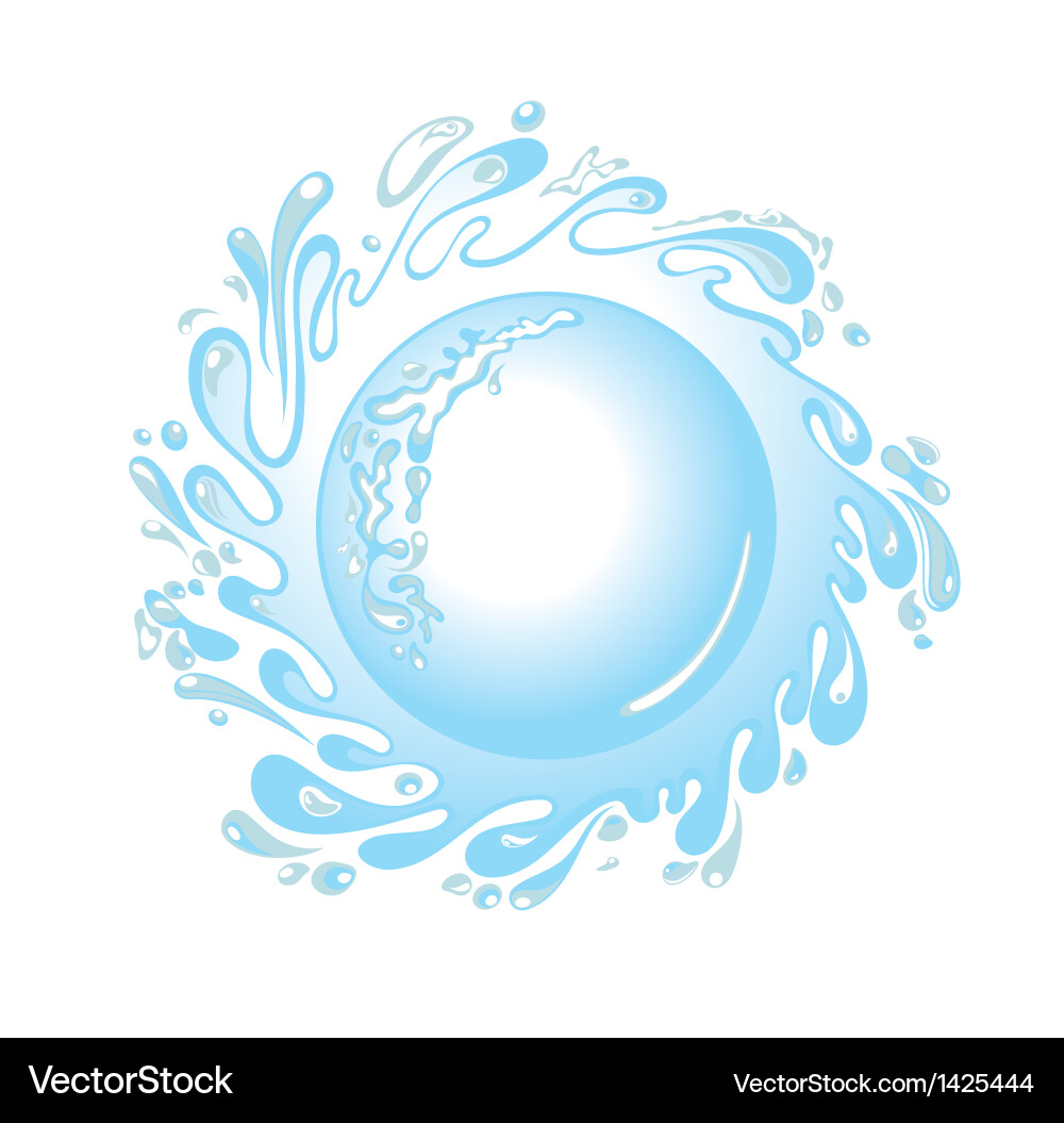 Water splash Royalty Free Vector Image - VectorStock