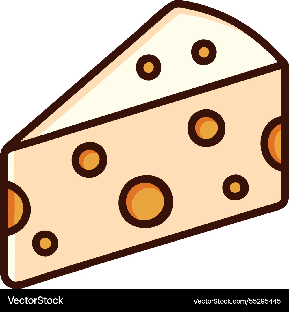 Cheese wedge icon Royalty Free Vector Image - VectorStock