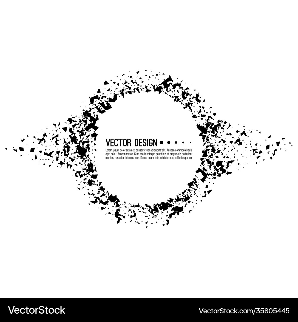 Explosive black banner Royalty Free Vector Image