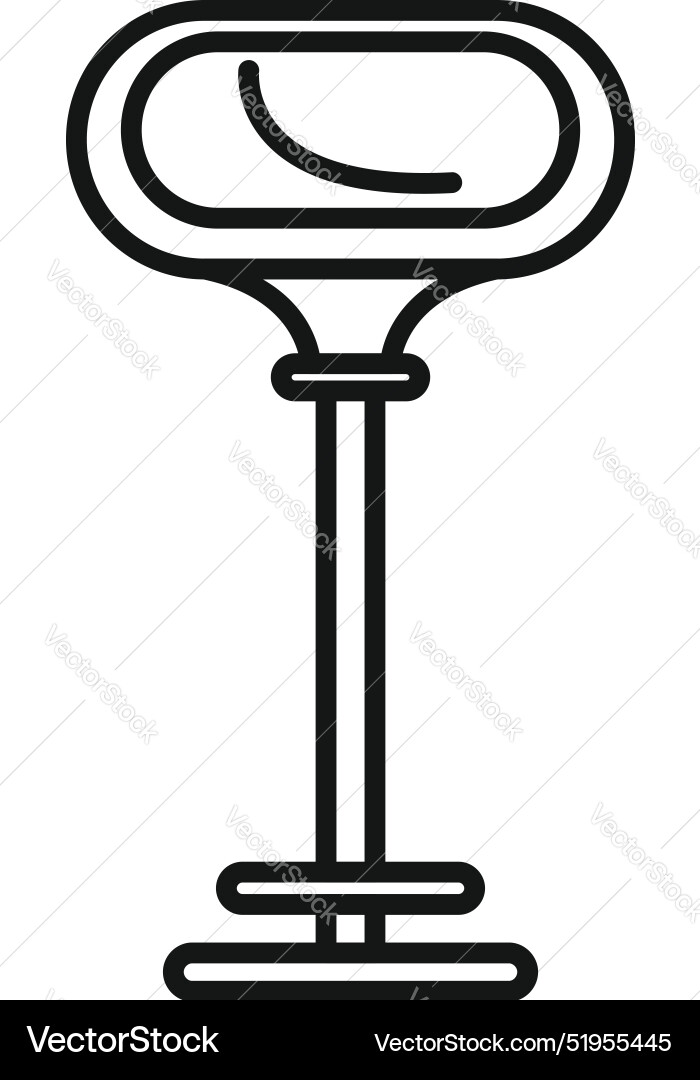 Floor scale standing showing weight measuring Vector Image