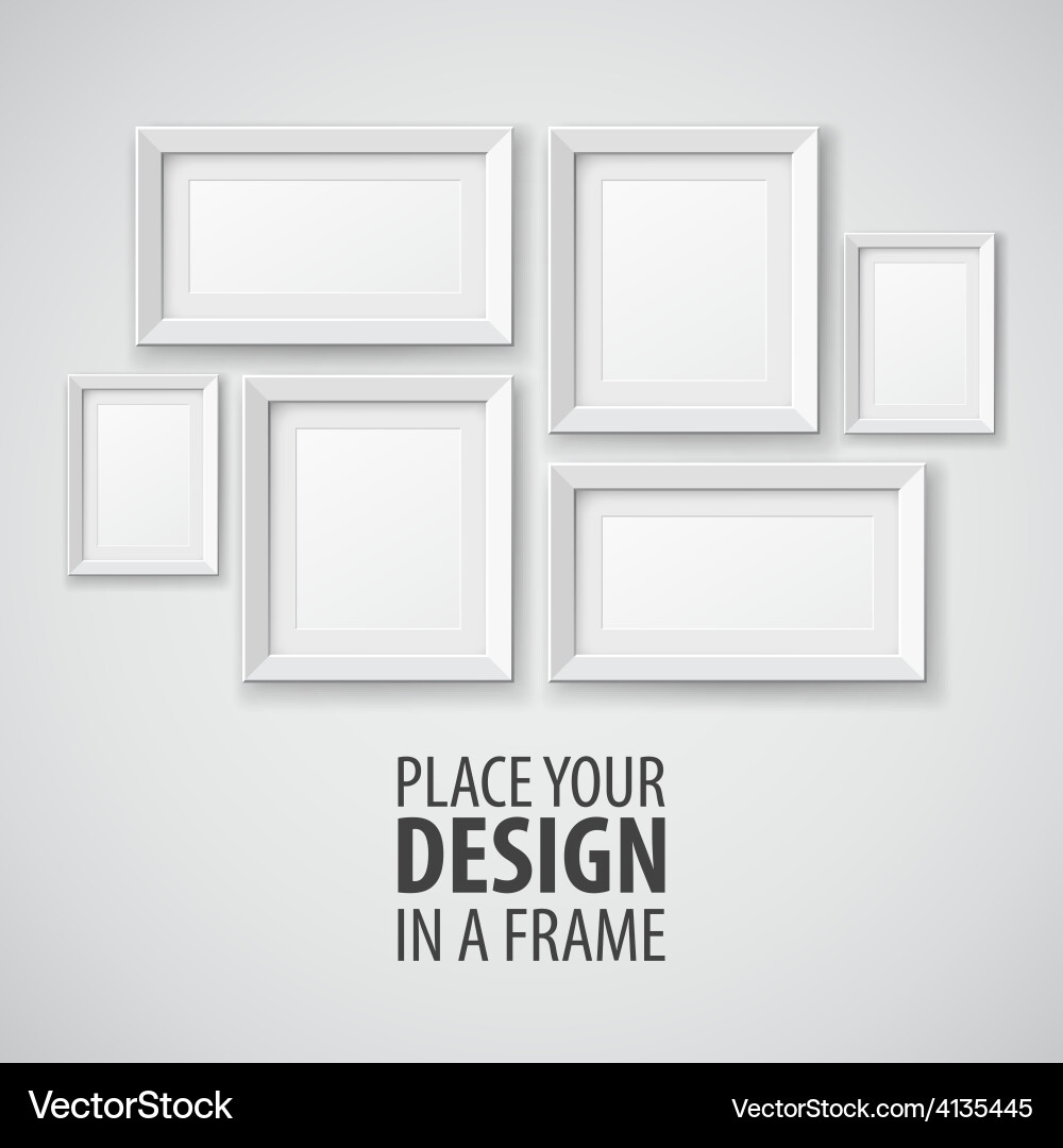 Picture Frames Collection Royalty Free Vector Image