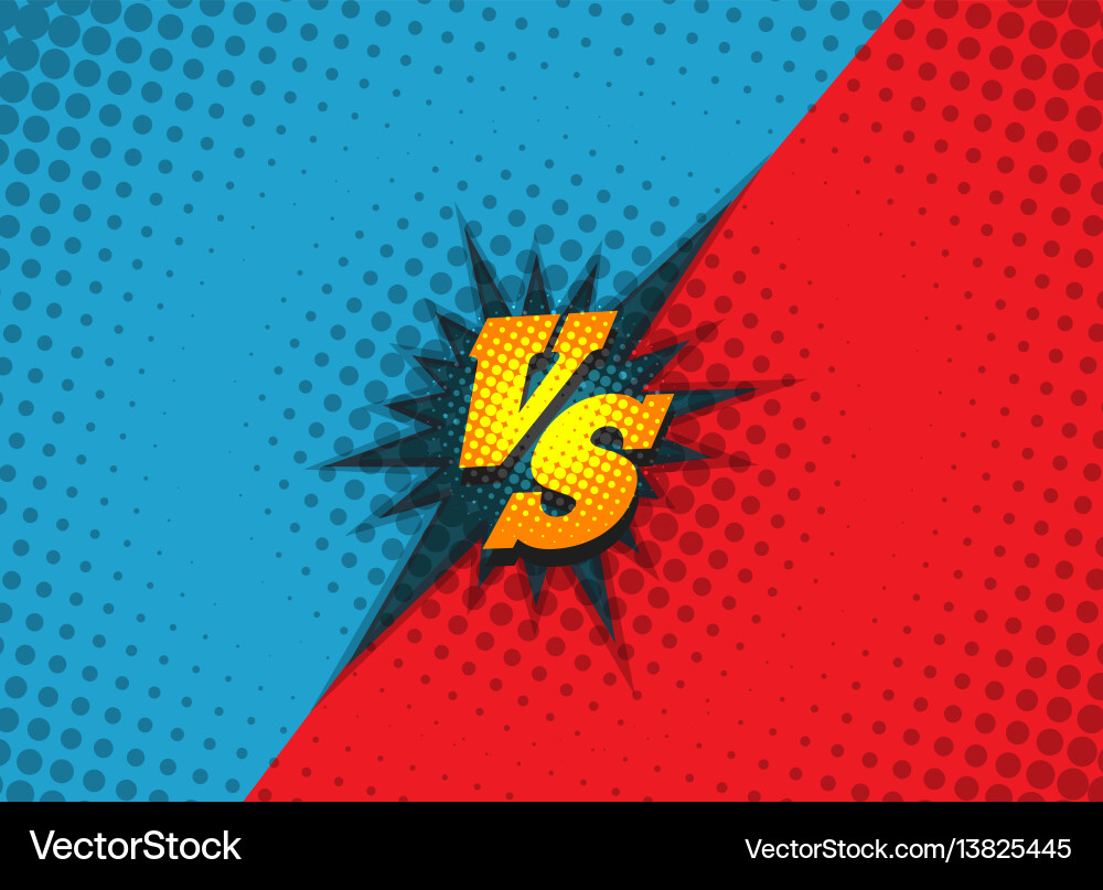 Versus fighting background concept Royalty Free Vector Image